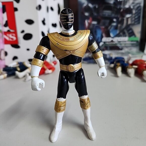 Bandai | Toys | Vintage Vtg Power Rangers Zeo Black Gold Ranger Action ...